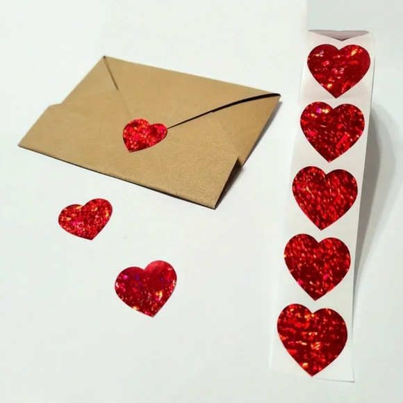 Office | 50 Red Heart Stickers | Poshmark